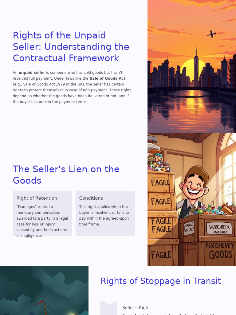 Rights of The Unpaid Seller Understanding The Contractual Framework ...