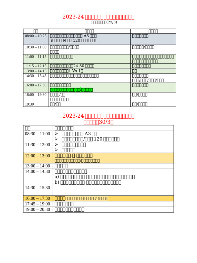 VPA GBA Chinese Debate Tournament Rundown | PDF