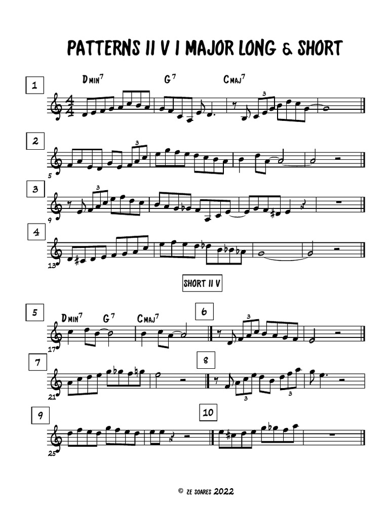 PATTERNS II V LONG_SHORT_GT 2 SEMEST | PDF