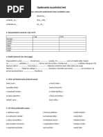Slovesá - Tematický Test | PDF