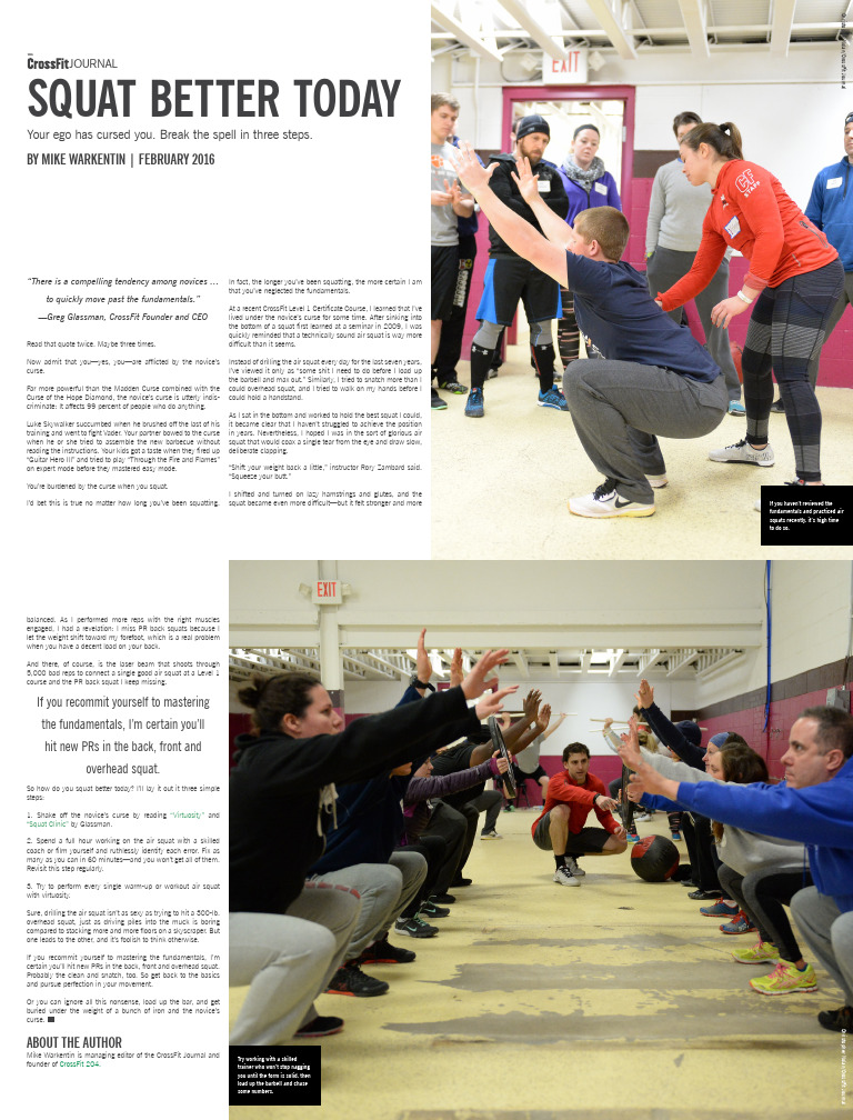 Master Your Squat: Break the Novice's Curse | PDF | Physical Exercise ...