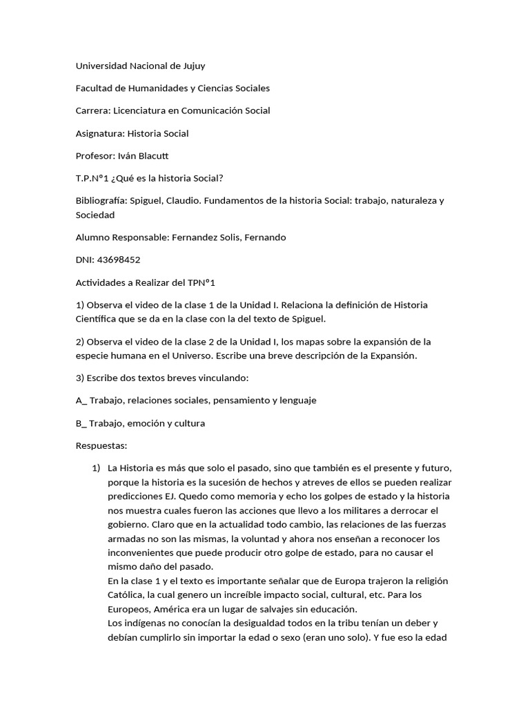 Fernando Fernandez Solis | PDF | Educación en artes liberales