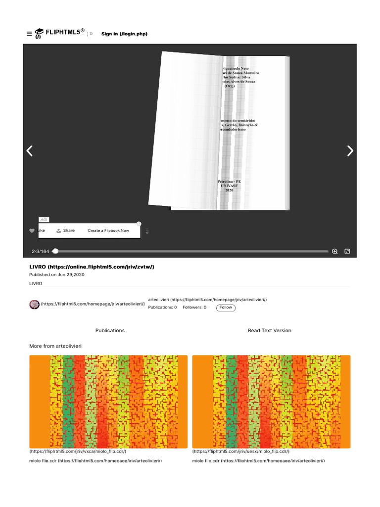 LIVRO - Arteolivieri - PDF Online - FlipHTML5 | PDF