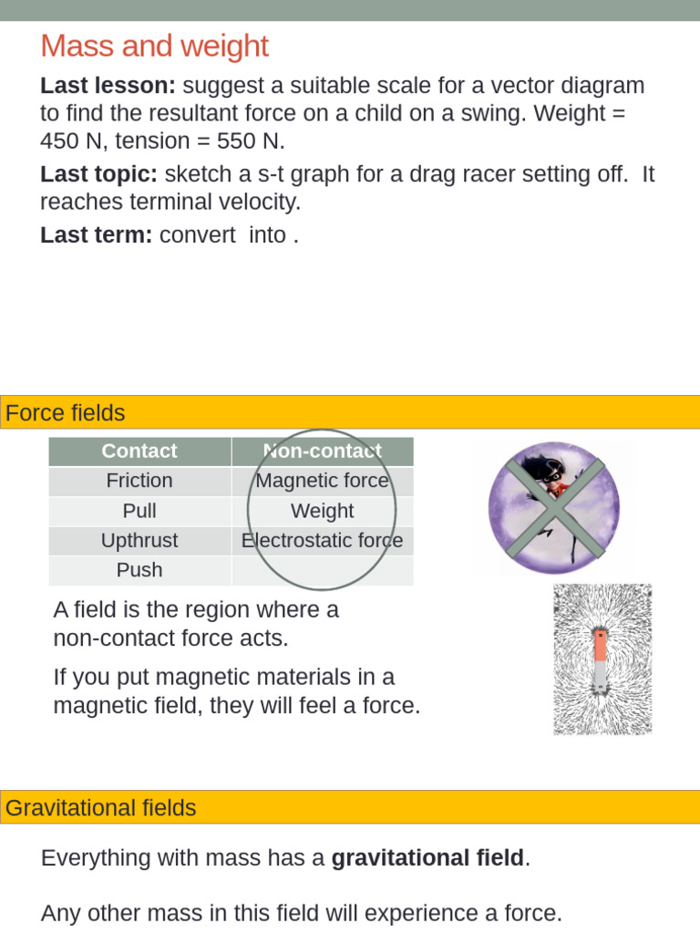 L3 - Mass and Weight | PDF | Force | Weight