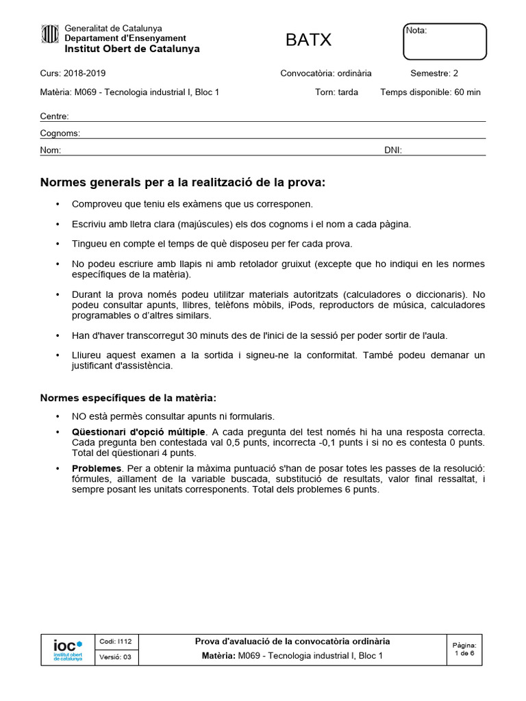 Batx 2 Ord M069-Sol | PDF