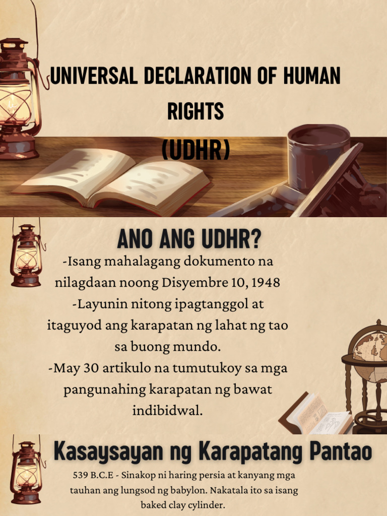 Universal Declaration of Human Rights Udhr 1 | PDF