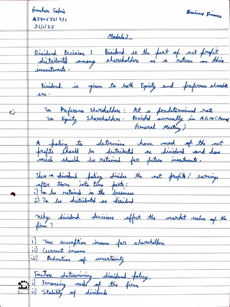 FIBA103 Module 3 Assignment | PDF