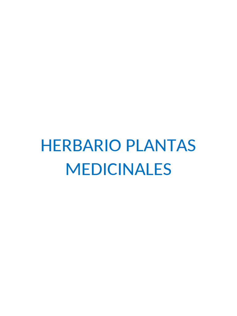 HERBARIO PLANTAS MEDICINALES | PDF | Resfriado comun | Eucalipto