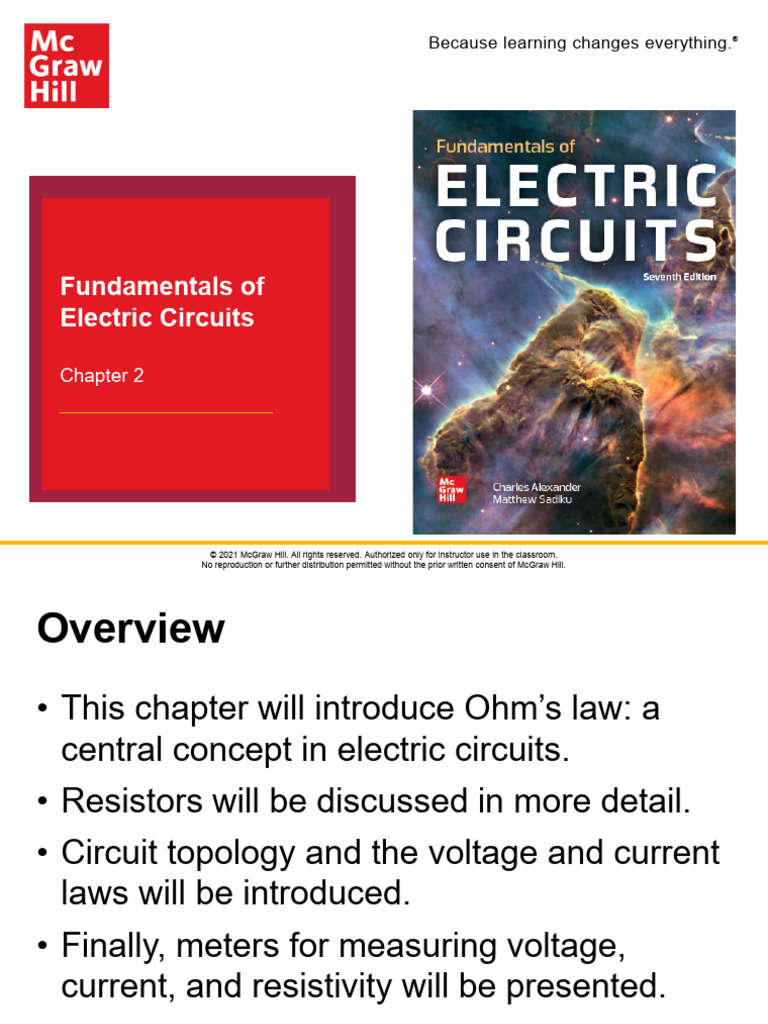 Alexander FundamentalsElectricCircuits 7e Chap002 PPTs | PDF | Electrical Network | Resistor