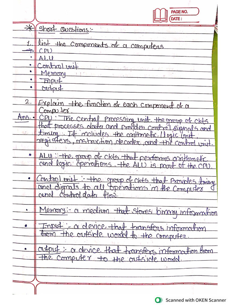 PHY-503 Microprocessor Assignment by Dr.R.B.jotania Ma'Am | PDF