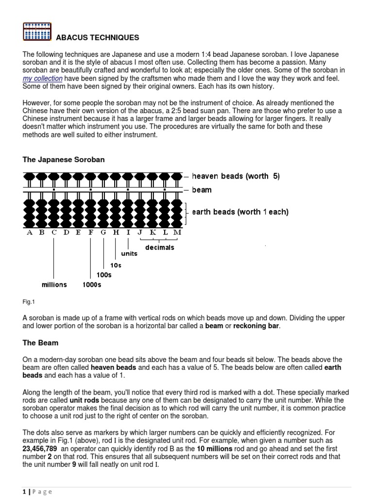ABACUS Teaching Manual. | Download Free PDF | Division (Mathematics ...