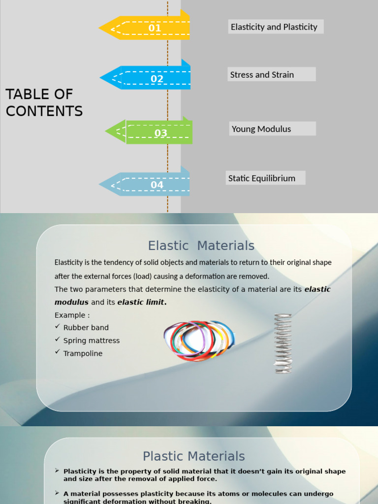 Elasticity and Static Equilibrium 2 | PDF | Elasticity (Physics) | Deformation (Engineering)