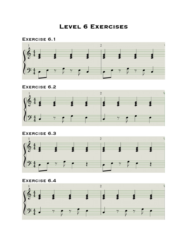 Level 6 Exercises PDF | PDF