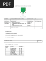 Grade 5 History Term 2 Exam Paper | PDF