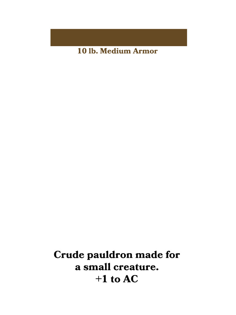 Spike Pauldron | PDF