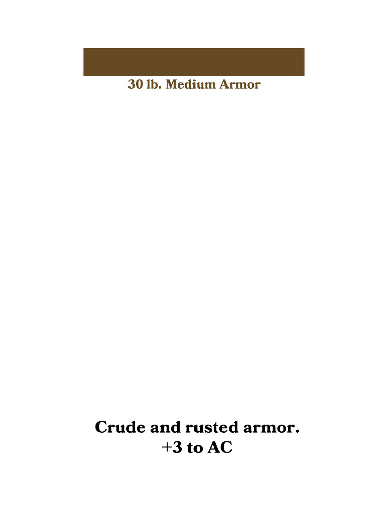 Tattered Armor | PDF