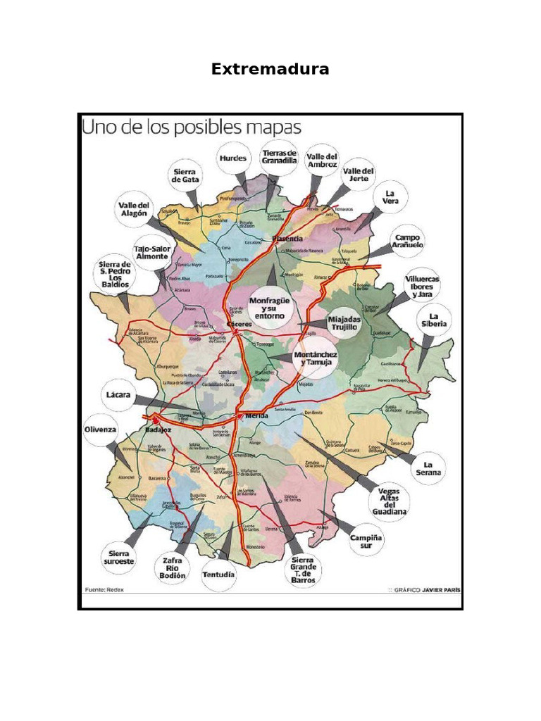 Mapas Extremadura (Completo) | PDF