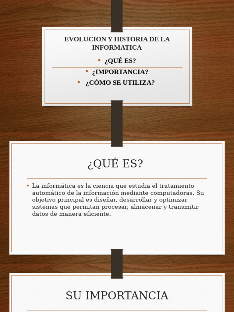 EVOLUCION Y HISTORIA DE LA INFORMATICA | PDF