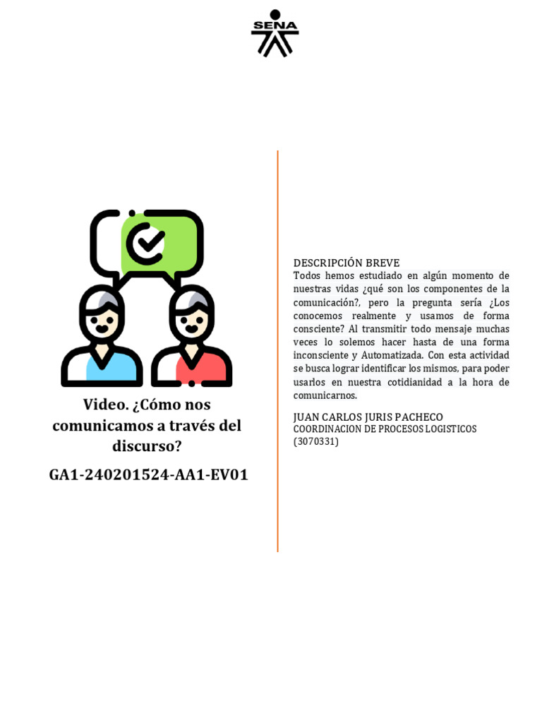 Cómo Nos Comunicamos A Través Del Discurso | PDF | Comunicación ...