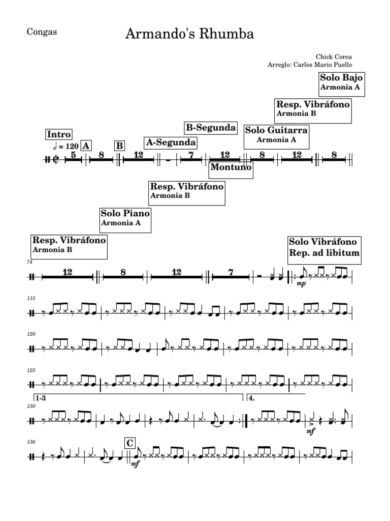 Armando's Rhumba-Congas | PDF