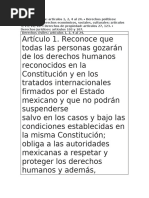 Resumen de Artículos 1-136 Constitución Mexicana | PDF | Constitución ...