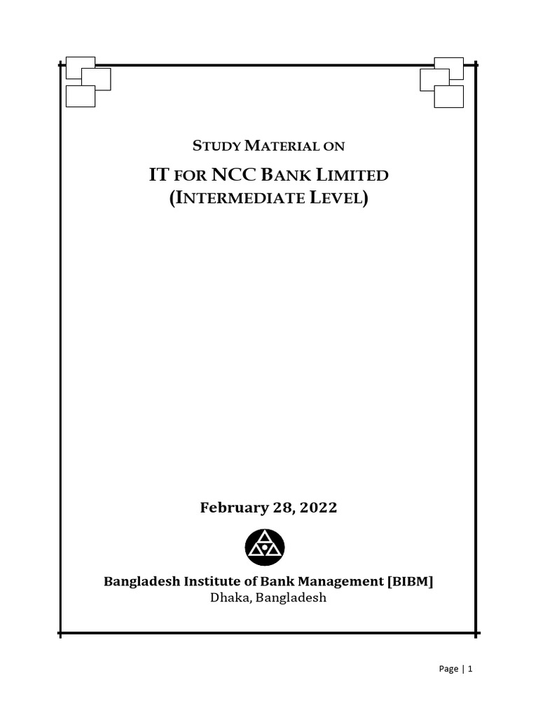 IT Manual Intermediate | PDF | Random Access Memory | Computer Data Storage