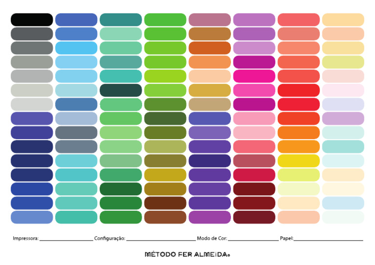 Tabela de Cores | PDF