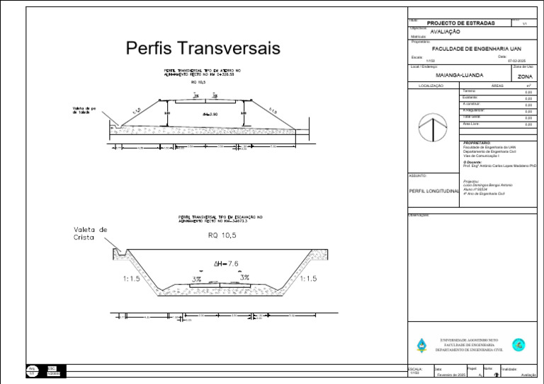 4 Perfil Transversal Lucio Layout2 | PDF | Engenharia