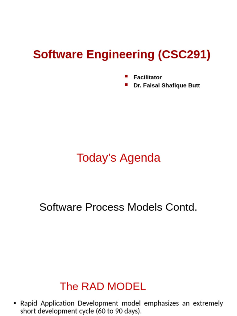 Software Process Models Contd. | PDF