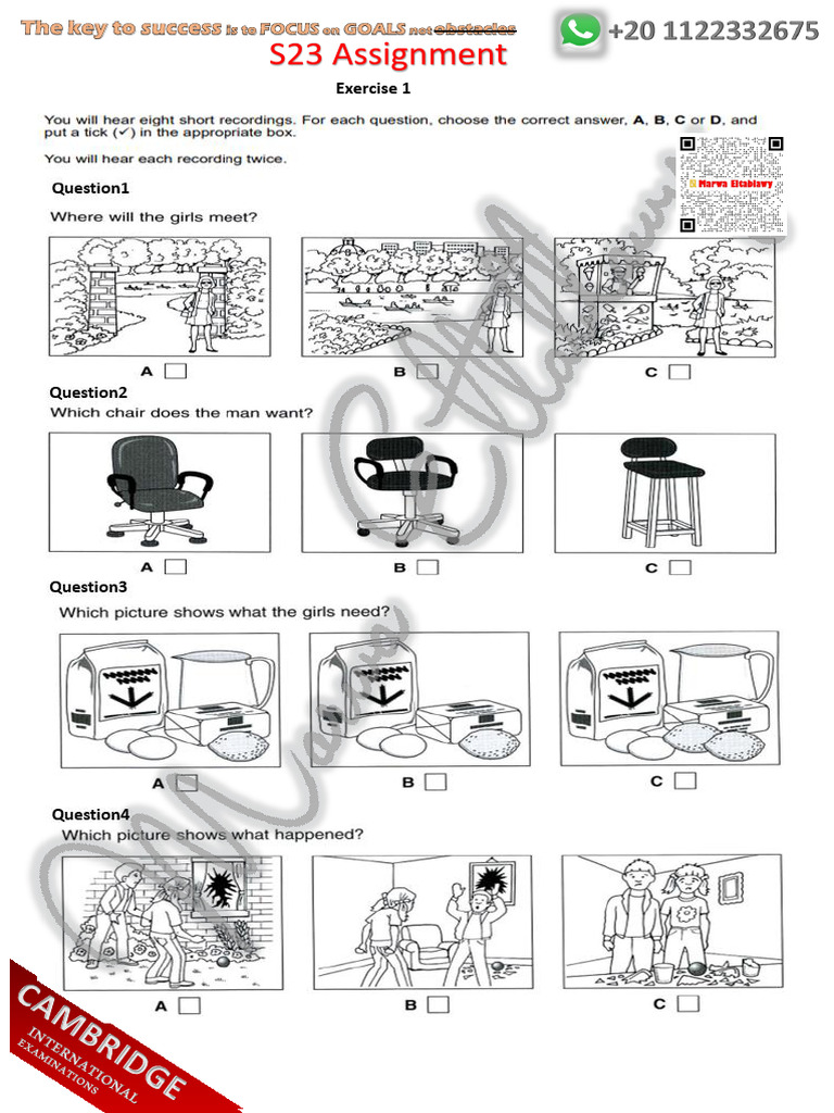 S23 Listening Exam Practice | PDF