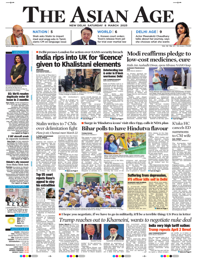 Asian Age - Delhi - 2025-03-08 | PDF