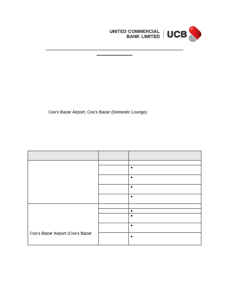 Faq Ucb Imperial Airport Lounge Access For Ucb Credit Cardholder | PDF ...