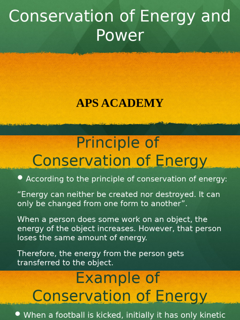 Conservation of Energy Explained | PDF | Nuclear Fusion | Quantity