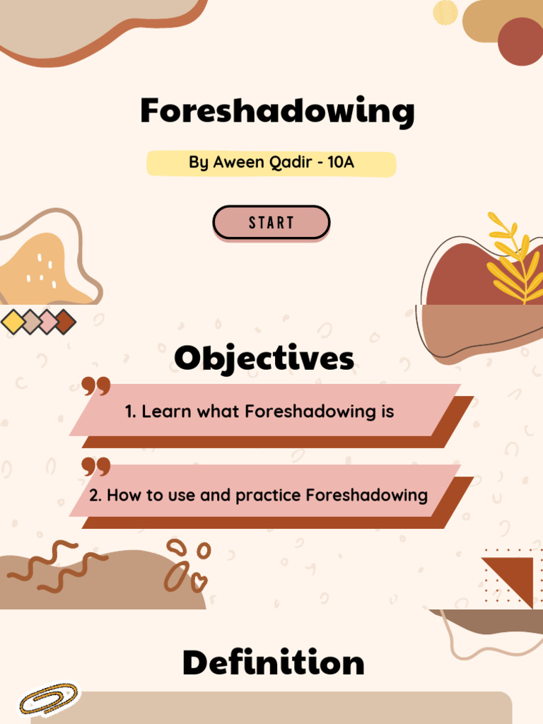 Foreshadowing Presentation | PDF | Thriller (Genre) | Imagination