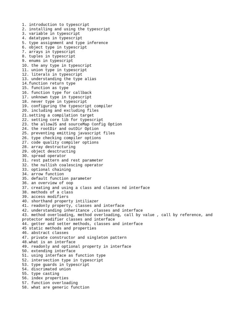 1. introduction to typescript | PDF | Class (Computer Programming) | Method (Computer Programming)