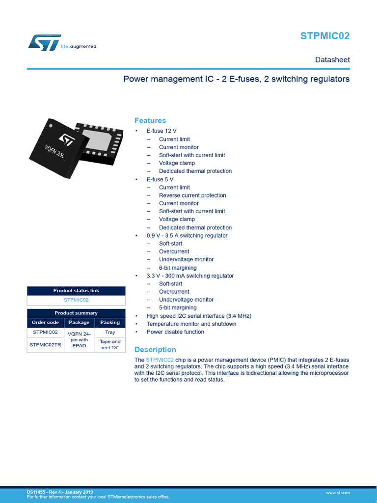 Stpmic 02 | PDF | Power Supply | Electronic Circuits