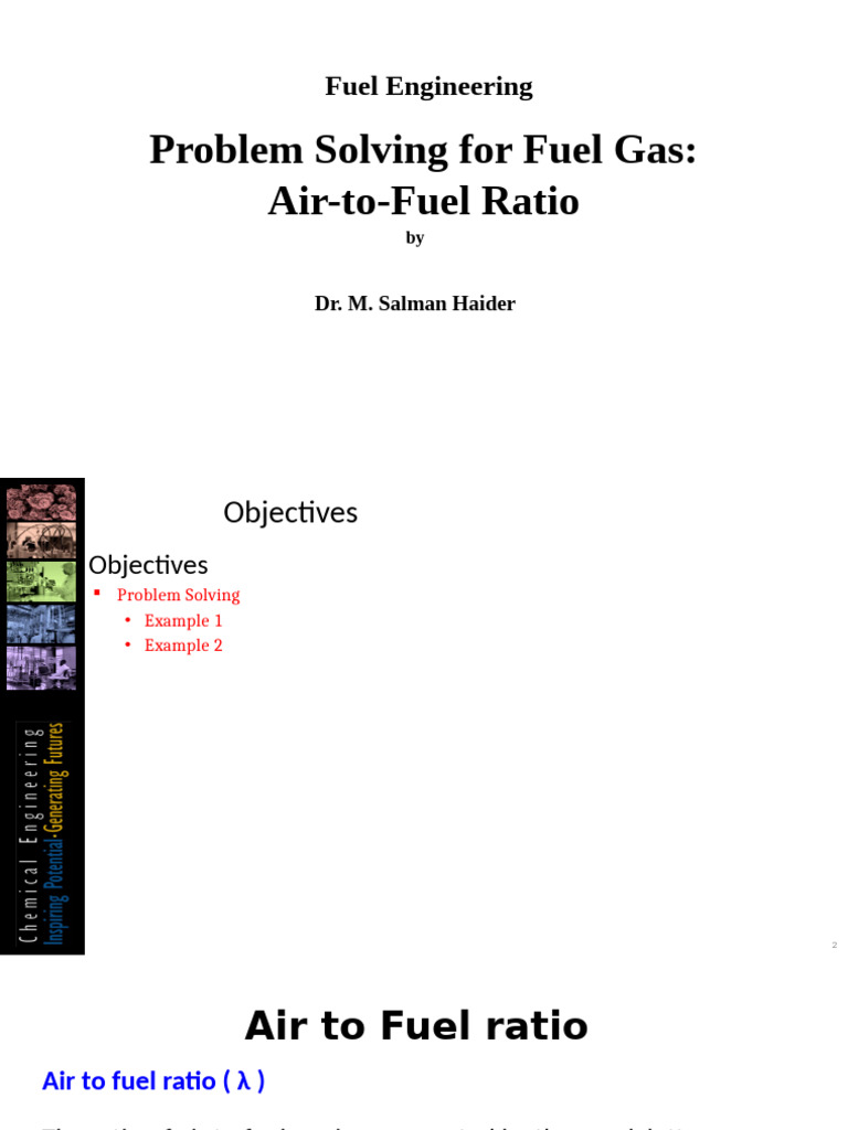 Lecture-4-Problem solving- Air fuel ratio | PDF Lecture-4-Problem solving- Air fuel ratio | PDF