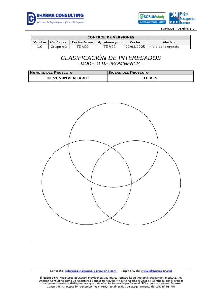 FGPR - 335 - 06 - Clasificación de Interesados - Modelo de Prominencia ...