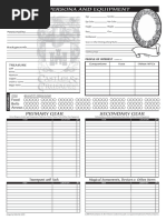 Godbound Character Sheets | PDF