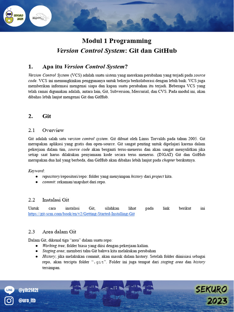 Panduan Lengkap Git dan GitHub | PDF