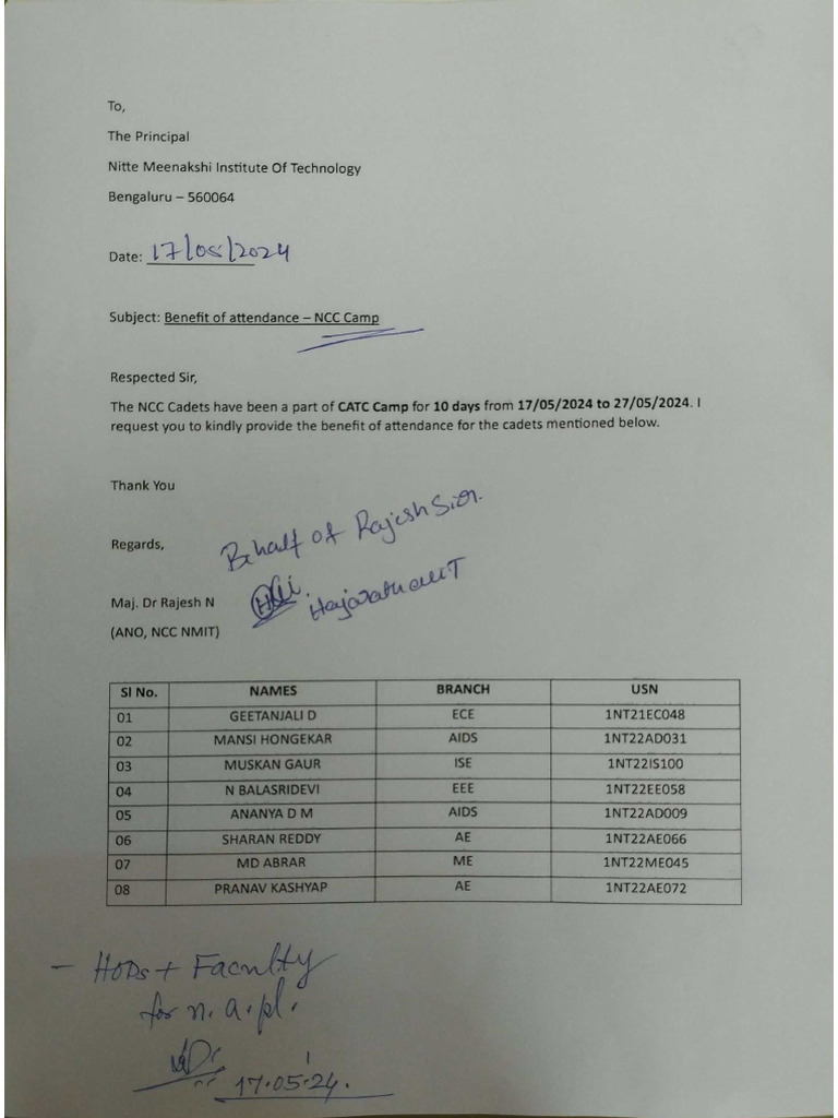 CATC Attendance | PDF