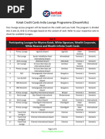 RuPay Card Airport Lounge Access List | PDF | Airport | Transport ...