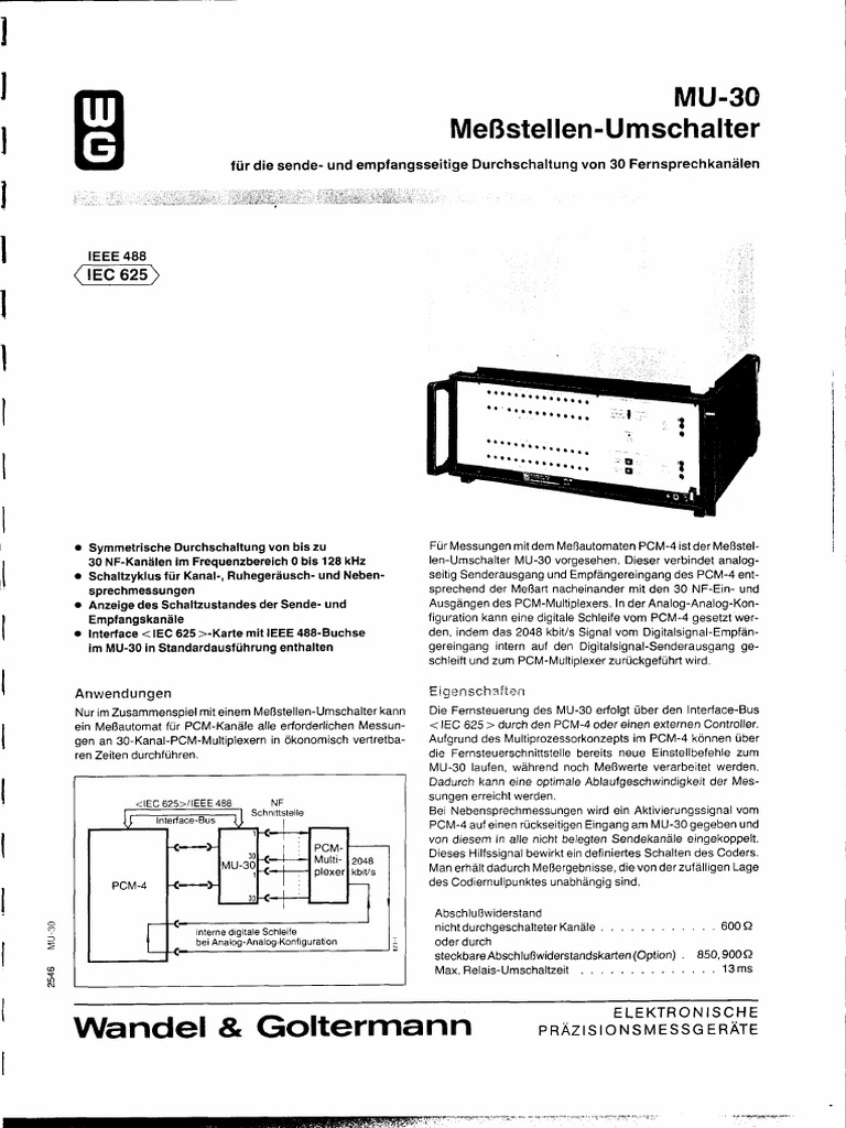 MU-30 Datasheet | PDF