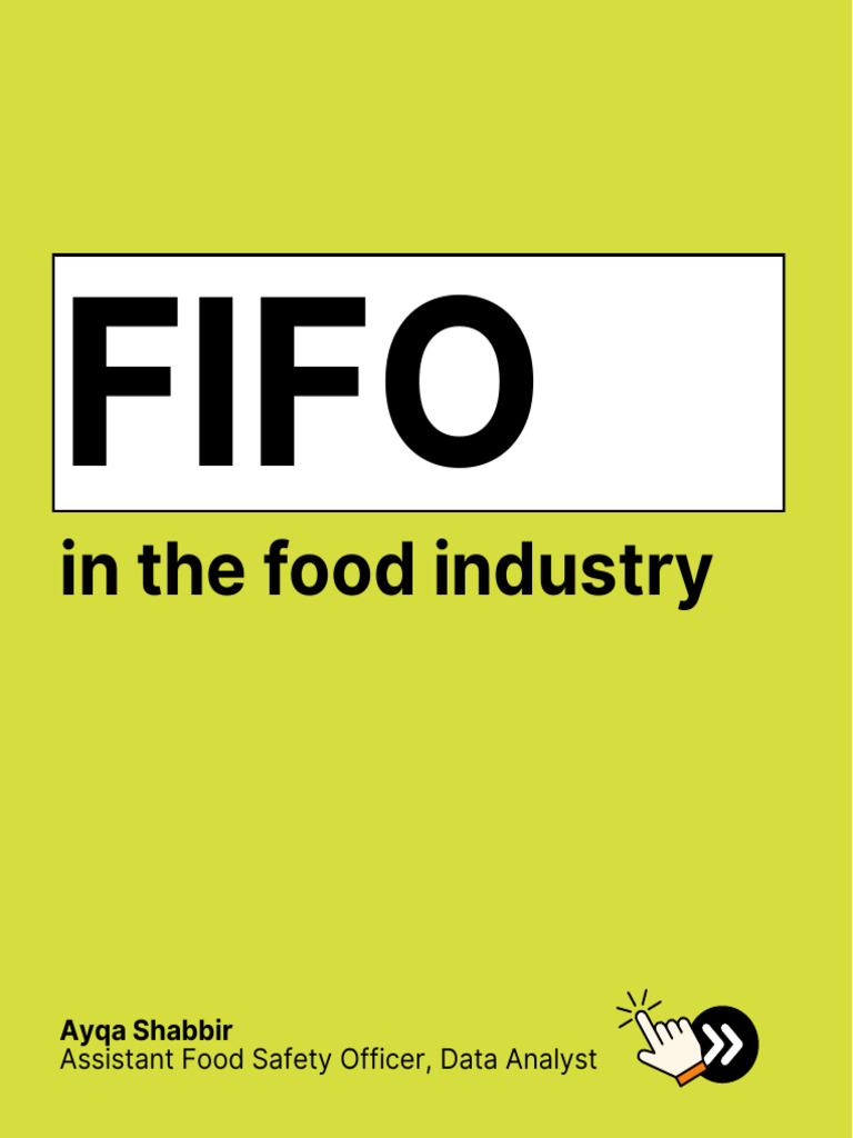 FIFO (First-In, First-Out) in The Food Industry | PDF