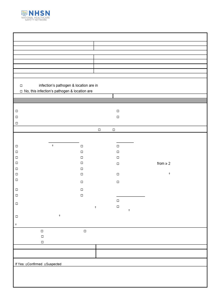 SSI Surveillance Sheet | PDF | Infection | Medicine