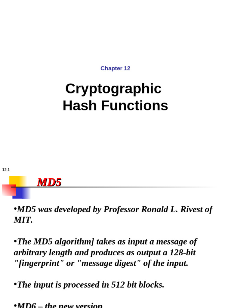 Ch12 Hash Functions Pdf Algorithms And Data Structures Error Detection And Correction