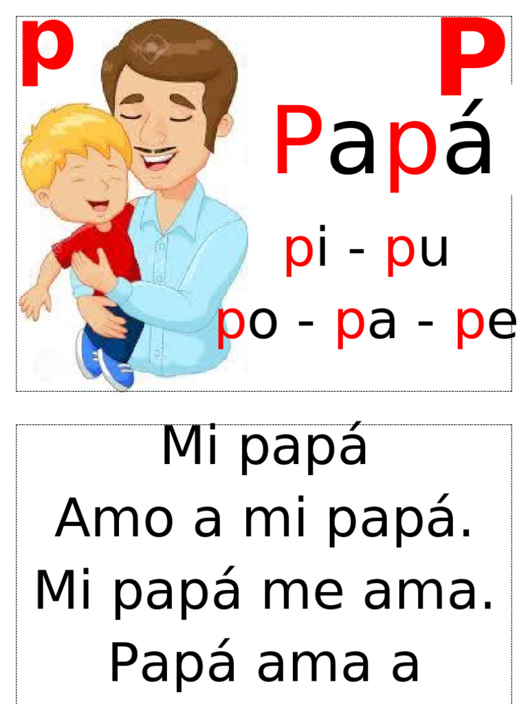 Lectura y sílabas con letra P | PDF