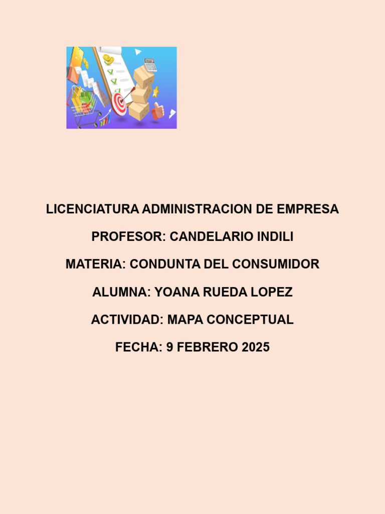 Mapa Conceptual Conducta Del Consumidor | PDF | Marketing | Los consumidores