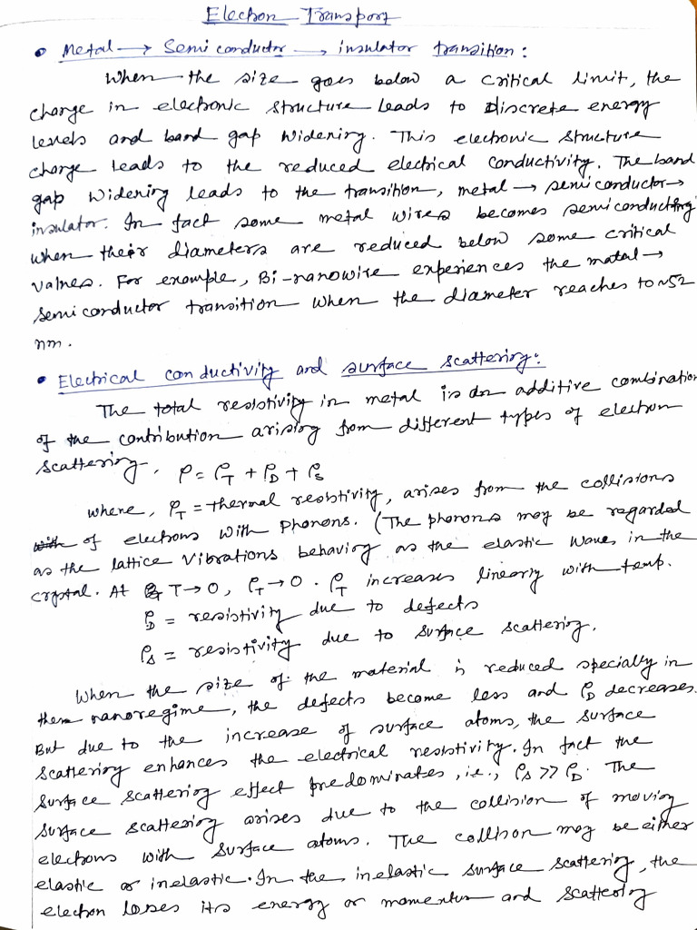 Electrical Transport in Nanostructures | PDF | Quantum Mechanics ...