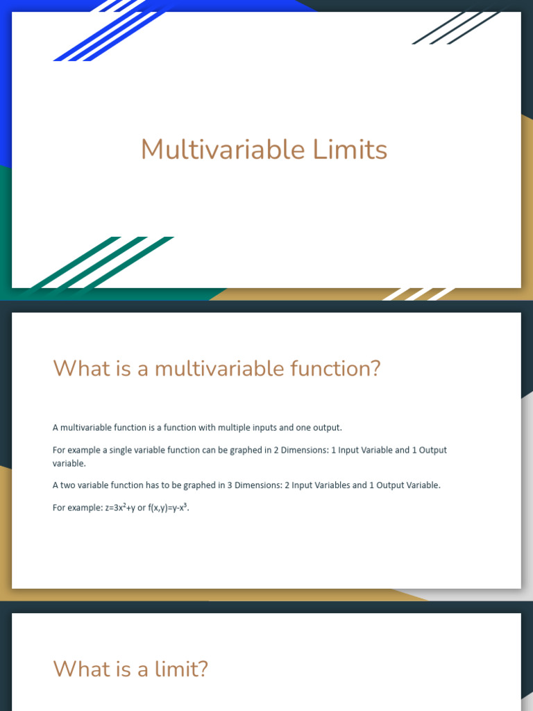 Multivariable Limits | PDF